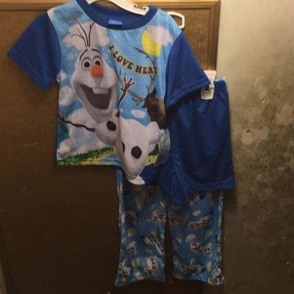 Disney | Pajamas | Nwt Disney Olaf Frozen 3pc Pajamas | Poshmark